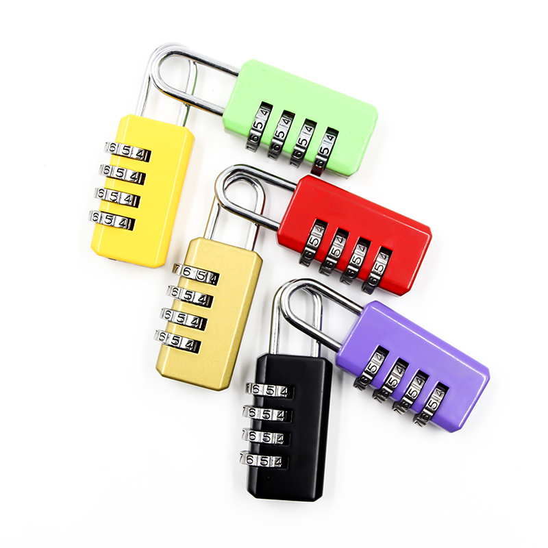 XMM-8066 4 Digits Combination Lock Padlock for ChildrenSchoolbag Drawer ...